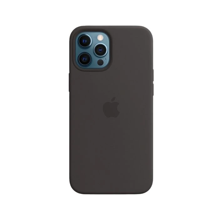 Apple Silicon MagSafe Hülle iPhone 12 Pro Max schwarz